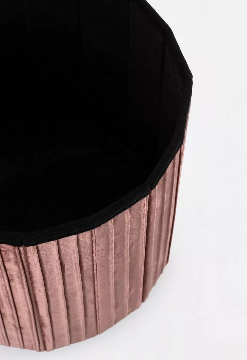 Taburet catifea roz Jocelyn 38x38x38 cm 0730240 - cel.ro