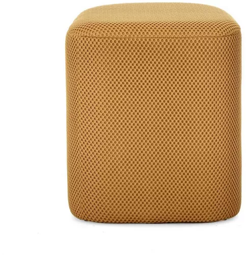 Taburet MDF textil galben mustar Darya 43.5x37x42 cm 0721753 - cel.ro
