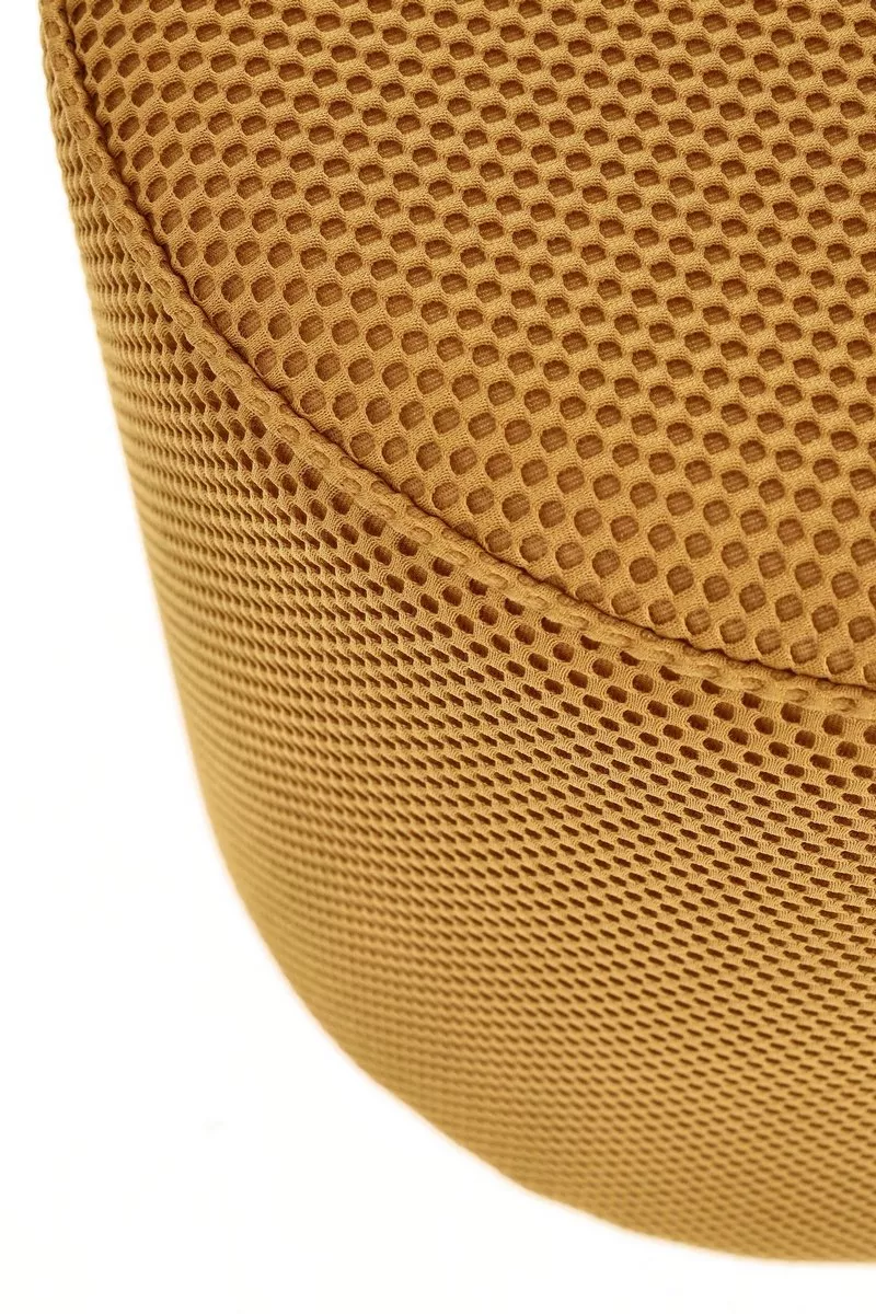 Taburet mdf textil galben mustar Oleysa 42x43 cm 0721749 - cel.ro