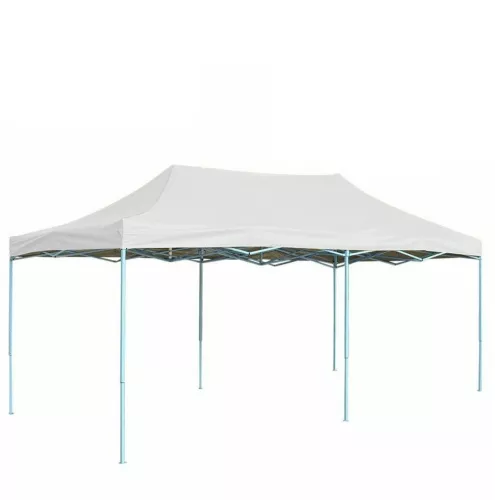 Cort Pavilion 3x6m Alb Pliabil Cadru Metal pentru Curte Gradina ...