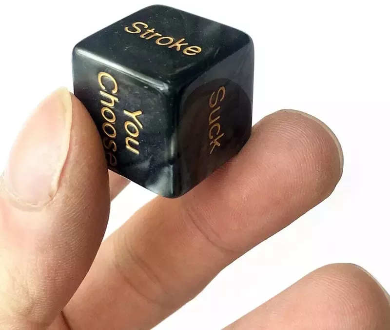 Set 2 zaruri erotice pentru adulti cu parti ale corpului Gonga® Negru