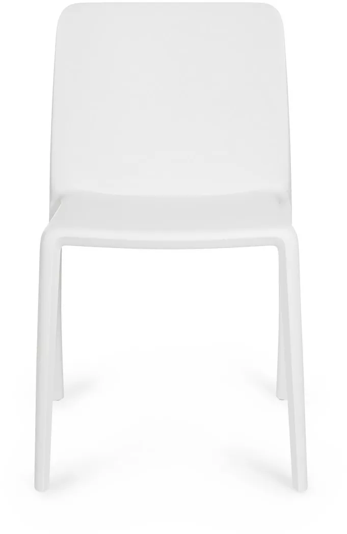 Set 4 scaune polipropilena alba Chloris 50.5x42x82 cm 0650042 - cel.ro