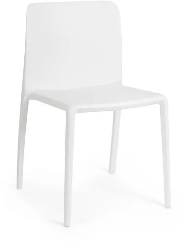 Set 4 scaune polipropilena alba Chloris 50.5x42x82 cm 0650042 - cel.ro