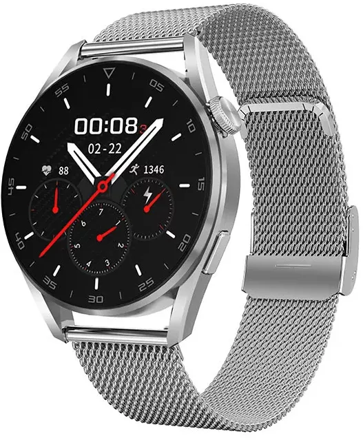 Ceas smartwatch DT3 pro 1.36 inch IPS HD multi sport apel bluetooth 5.0 ...