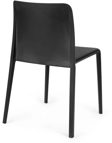 Set 4 scaune polipropilena negru Chloris 50.5x42x82 cm 0650045 - cel.ro