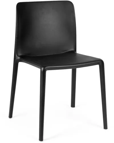 Set 4 scaune polipropilena negru Chloris 50.5x42x82 cm 0650045 - cel.ro