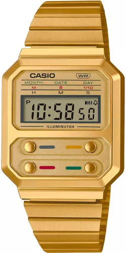 Ceas unisex CASIO Retro Vintage Casual UNX DIG SS GOLD 2wrm_701625801 ...