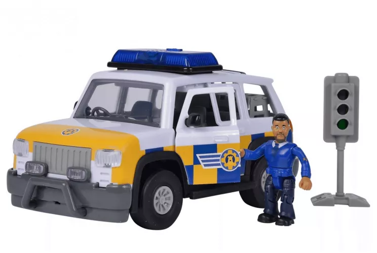 Pompierul Sam Masina De Politie Cu Figurina Malcom VVT109251096038 - cel.ro