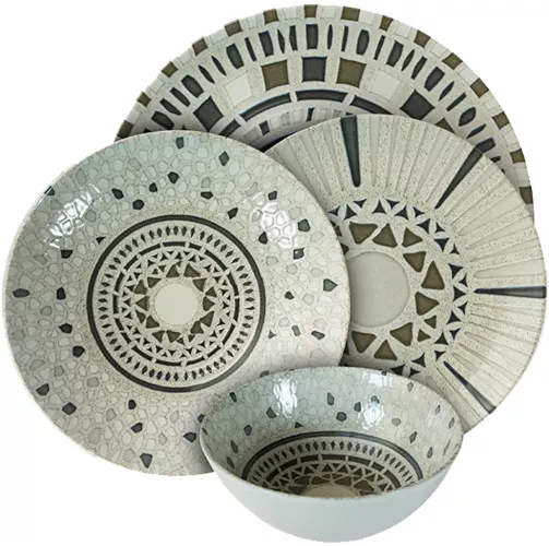 Set farfurii 16 piese 4 persoane-Ensemble Sogno - Set Vesela Italiana ...