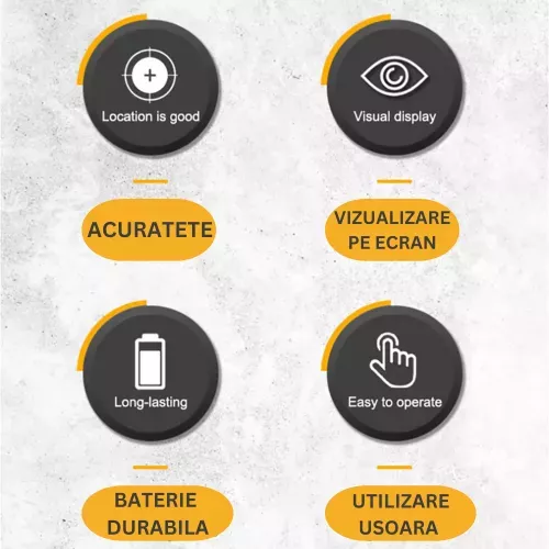 Detector 5-in-1 Scaner de Perete Localizare Cabluri Electrice Metale Lemn