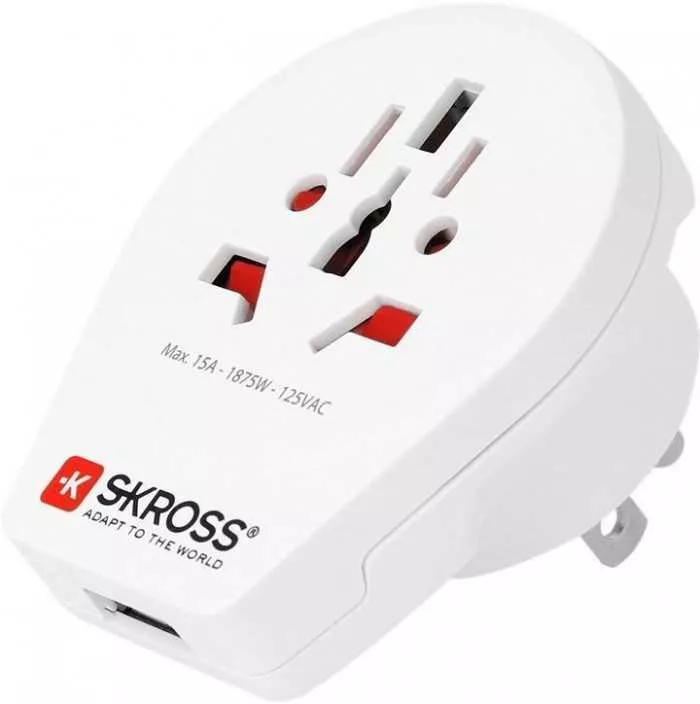 Adaptor priza Universal World - USA cu USB Skross 1.500262 1.500262 ...