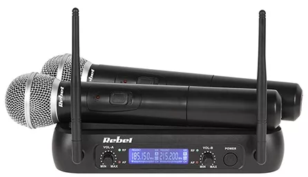 Set doua microfoane vhf rebel MIK0141 - cel.ro