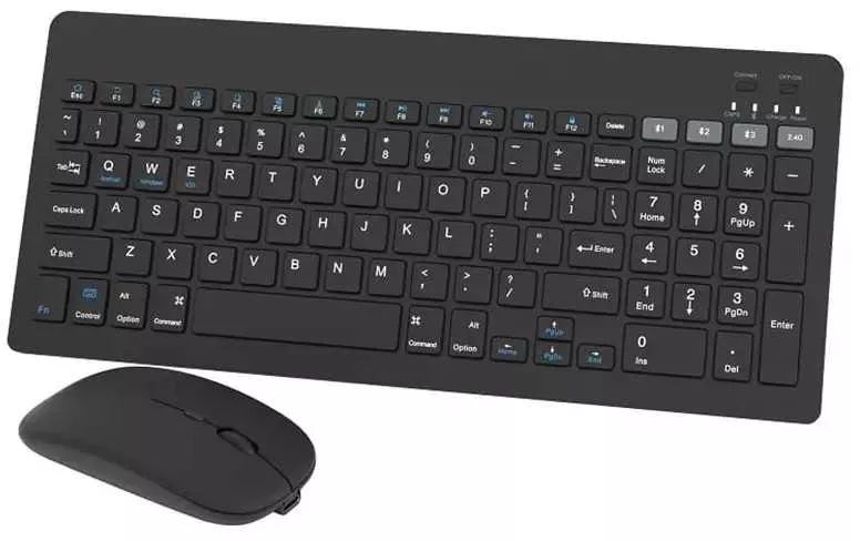 Set Wireless OMEGA OKM2658B tastatura ultra-subtire si mouse ultra-usor ...
