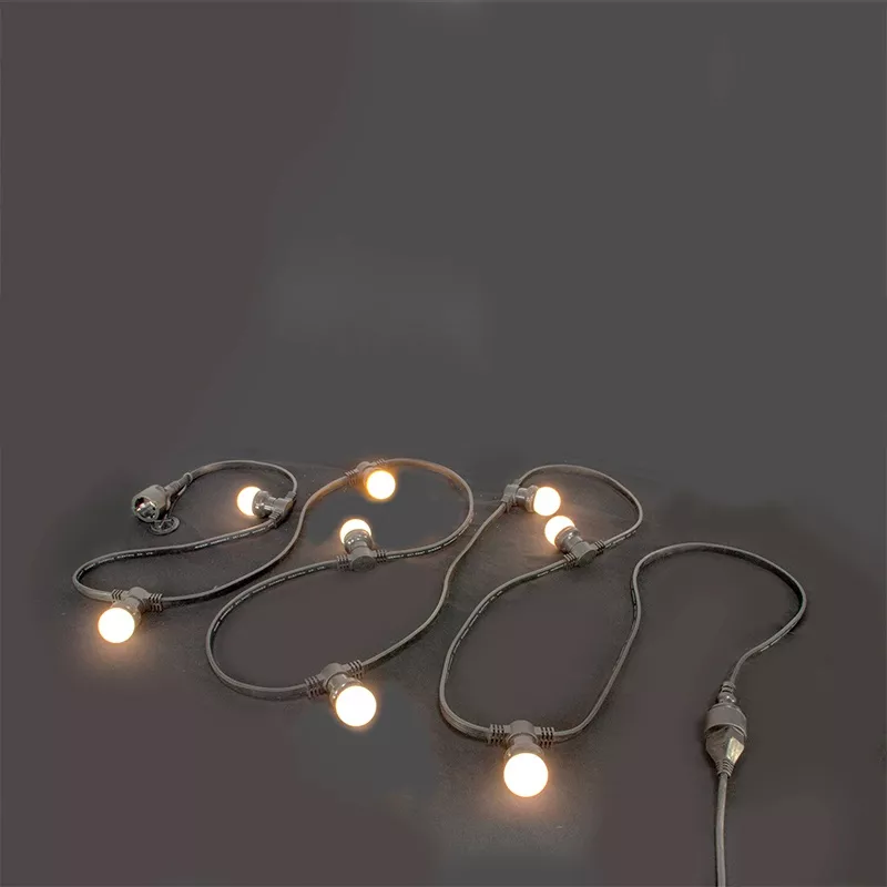 Sir iluminat festiv 10m ip44 cu 20 becuri led alb cald LEDSTRING-WH