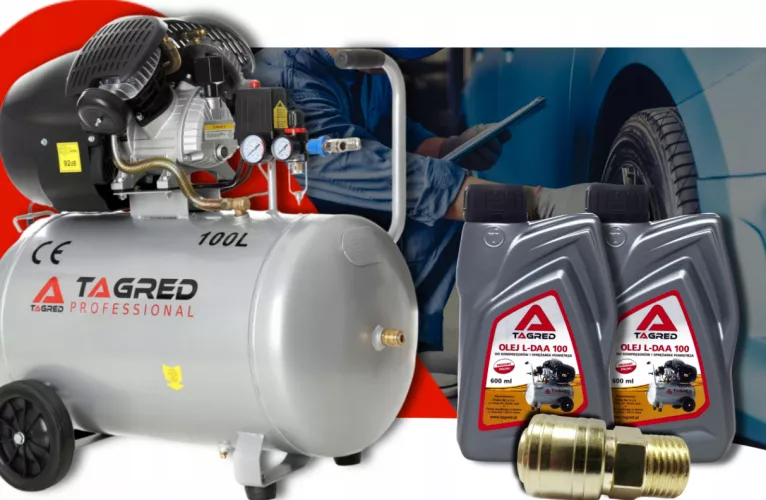 Compresor aer comprimat 100L 230V 3.5kw 530Lmin 8bar + ulei + cupla rapida - cel.ro