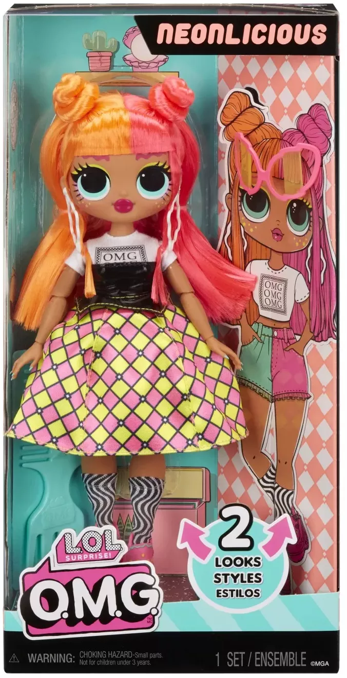L.o.l. Surprise Omg Neonlicious Papusa Fashionista Cu Accesorii glgv ...