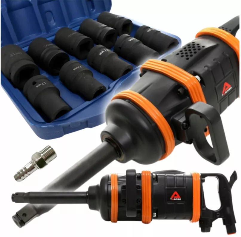 Pistol cheie pneumatica impact 7000Nm 1tol camion tir utilaje +Trusa ...