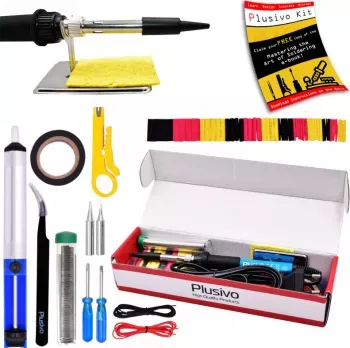 Kit Plusivo de baza pentru lipit - Letcon de 60W cu temperatura reglabila