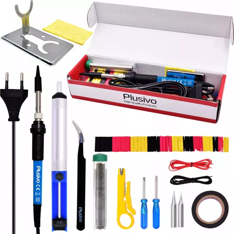 Kit Plusivo de baza pentru lipit - Letcon de 60W cu temperatura reglabila