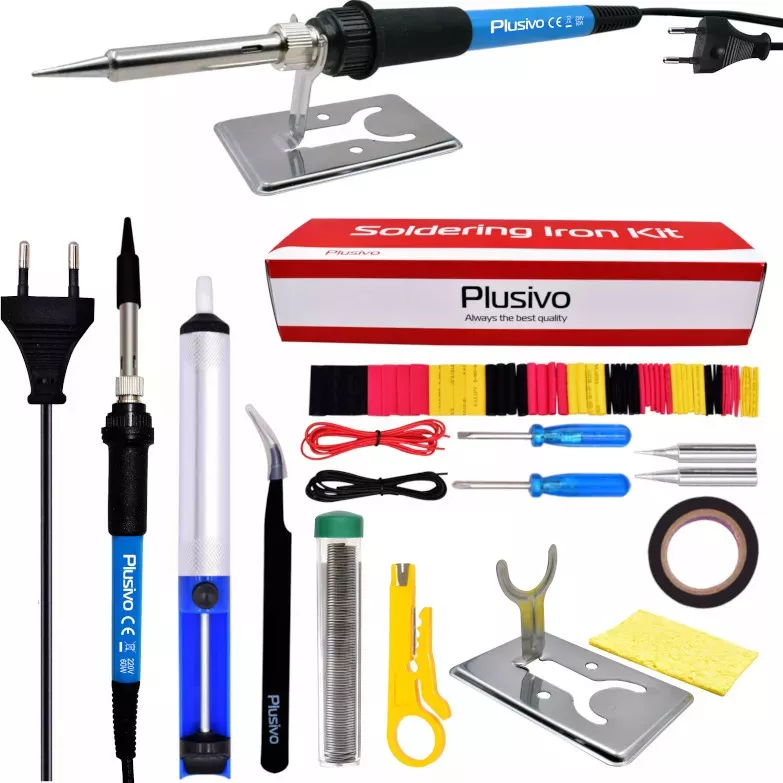 Kit Plusivo de baza pentru lipit - Letcon de 60W cu temperatura reglabila