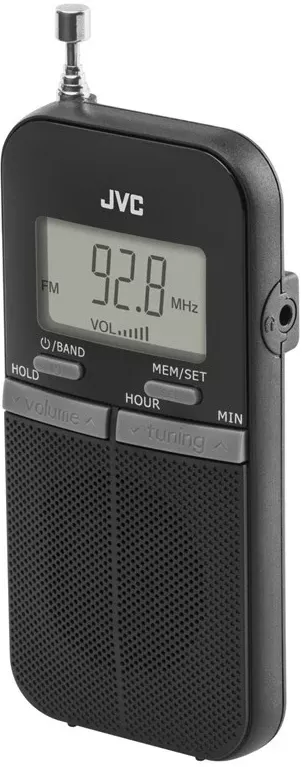 Radio de buzunar portabil JVC RA-E411B Afisaj LCD Tuner digital FM/AM ...