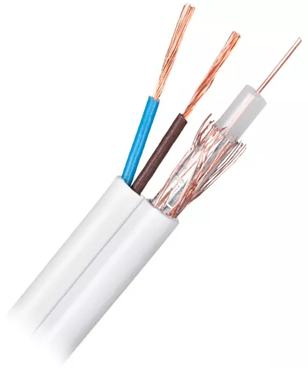Cablu Coaxial 75 Cu+cu+2x0.5mm 100m