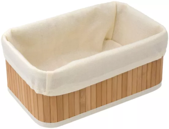 Cosulet pentru organizarea/depozitarea obiectelor din baie bambus 28 x ...