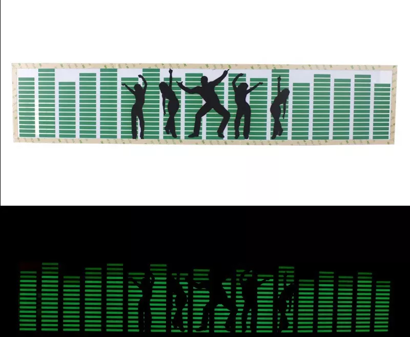 Panou egalizator auto dancing 70x15 cm senzor sunet invertor baterii ...