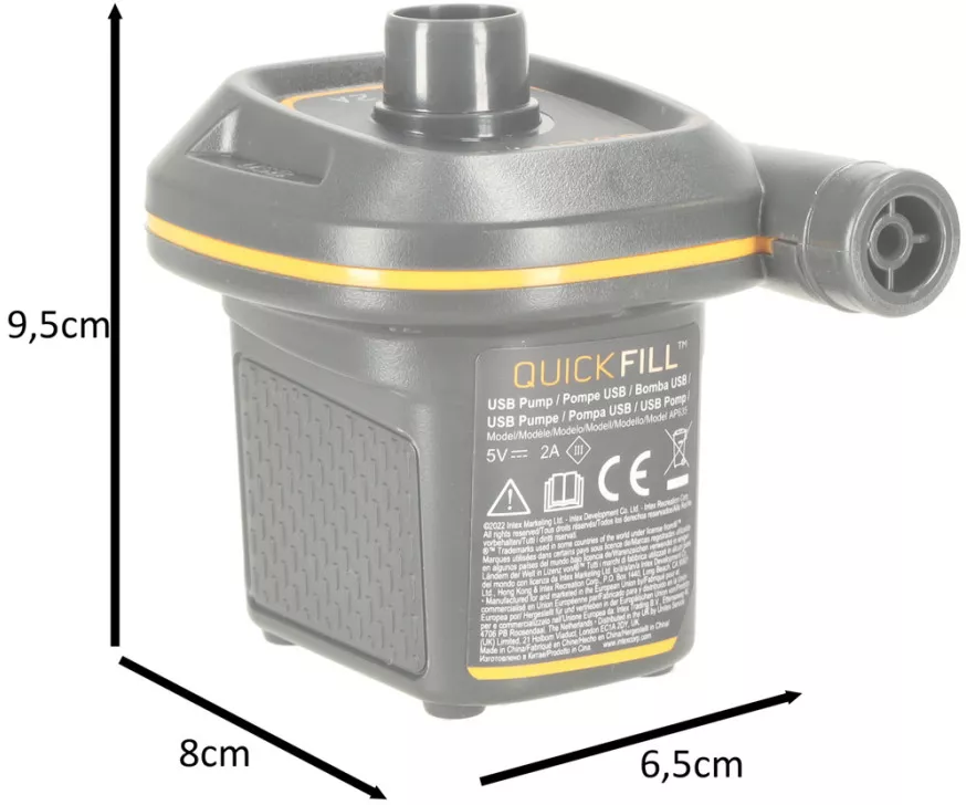 Pompa electrica de aer pentru produse gonflabile cu 2 varfuri USB A 5V ...