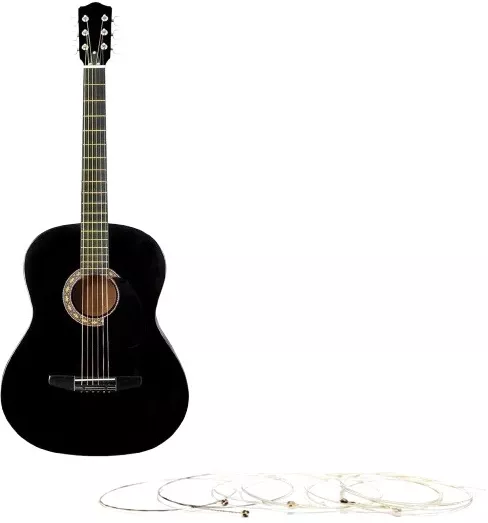 Set chitara clasica din lemn si corzi Karok 95 cm Clasic Black 4vfl_855573574 - cel.ro