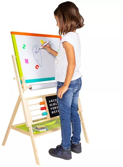 Tablita de scris pentru copii 2 in 1 fata magnetica si pentru creta ...