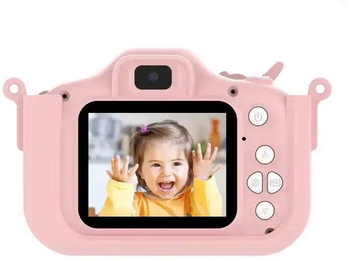 Aparat foto digital pentru copii 12MP HD Culoare - roz X200-RO - cel.ro
