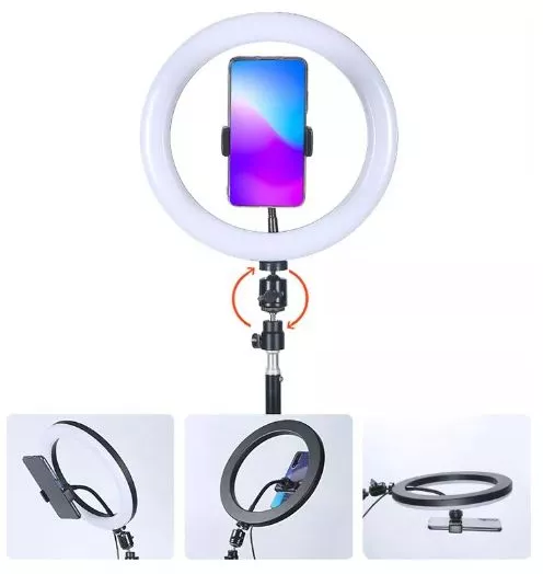Lampa Profesionala LED Klausstech Circulara Make UP Photo Studio Selfie Telefon - cel.ro