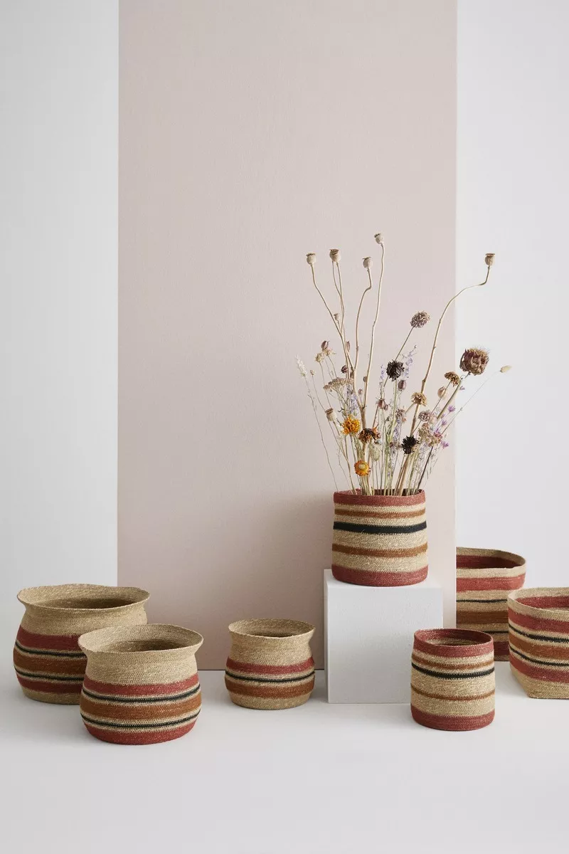 Set 3 cosuri iarba mare multicolora Waylon 20x19 cm 25x22 cm 30x25 cm ...