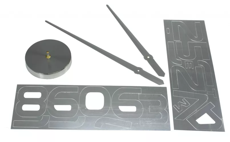 Ceas Mare de perete cu 12 cifre Argintii 80 - 120 cm AVX-KX7844 - cel.ro