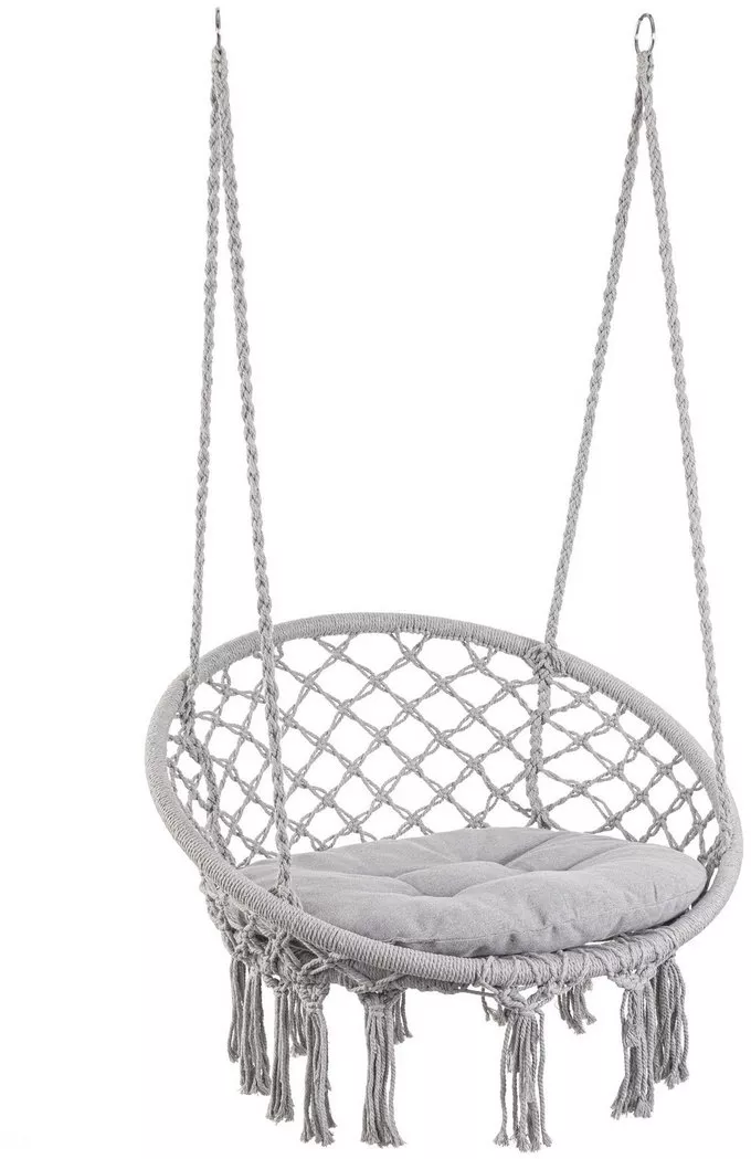 Set 2 hamace bumbac gri Javier 80x130 cm 0792197 - cel.ro