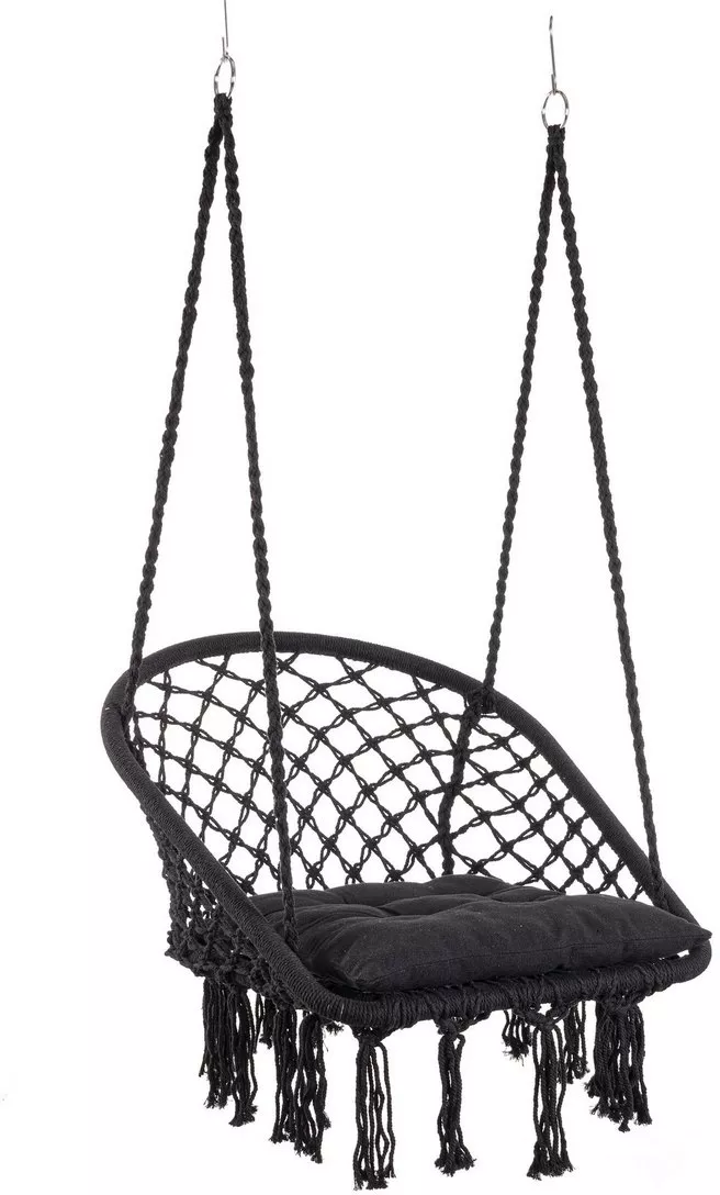 Set 2 hamace bumbac negru Javier 88x69x130 cm 0792202 - cel.ro