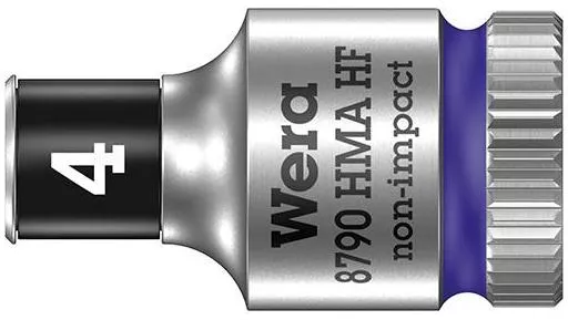 Wera - Cap cheie tubulara hexagonala 1/4 4mm cu functie de fixare ...