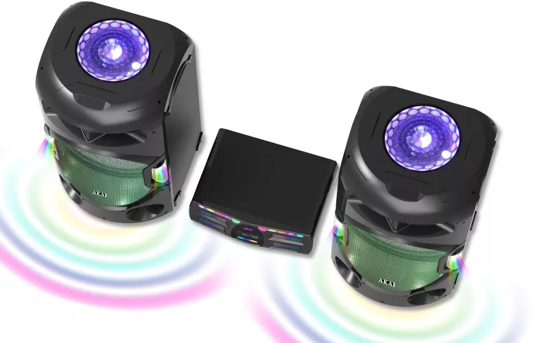 Sistem audio 2.1 cu Amplificator Akai Y3 400W RMS Bluetooth Negru - cel.ro