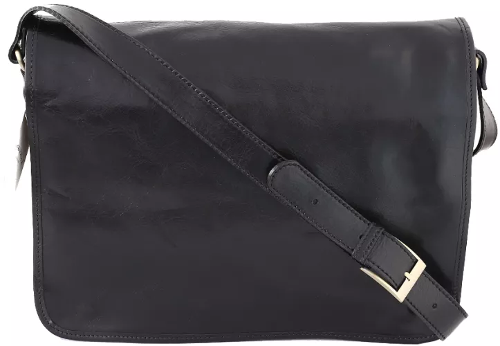 Geanta barbati messenger din piele naturala vachetta maro GB130B GB130B ...