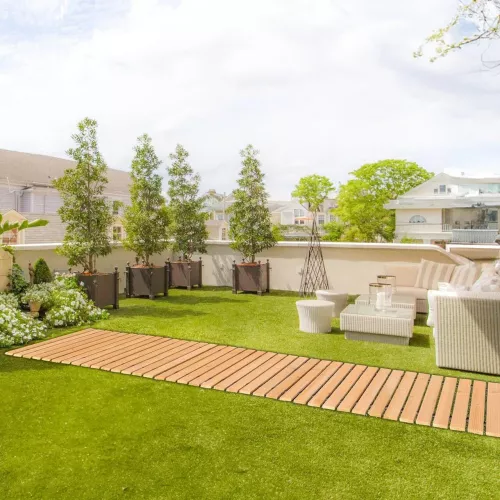 Poteca de gradina Dreapta Lemn cedru Lungime 368 cm Latime 56 cm Maro ...