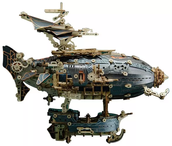 Puzzle 3D Dirijabil Mfantasy gri HC lemn 648 piese wbrd_240446073 - cel.ro