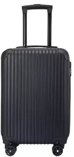 Troler voiaj 4 roti duble 360 grade ABS inchidere cifru Negru ...