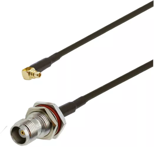 Cablu adaptor RF pigtail MMCX male TNC female 50cm pentru conectare ...