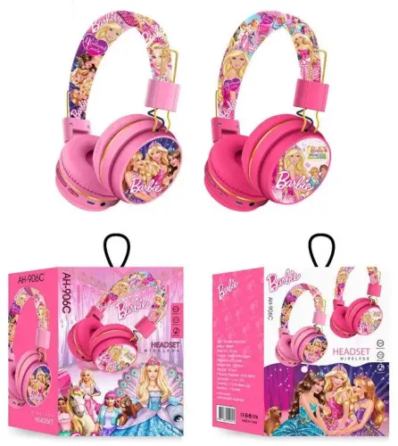 Casti Wireless MINISO Barbie Bluetooth Y2K 3D Stereo Poze Desene ...