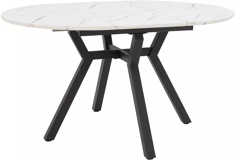 Masa Bucatarie/Dining Extensibila Fracesco MDF Finisaj Marmura Alba ...