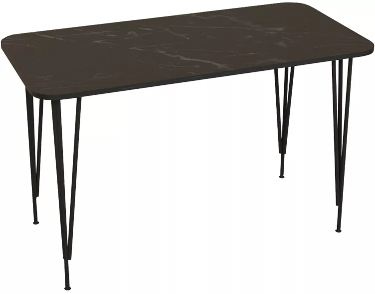 Masa Bucatarie/Dining Pogas Finisaj Marmura Neagra 120x60 Cm 321-000032 ...