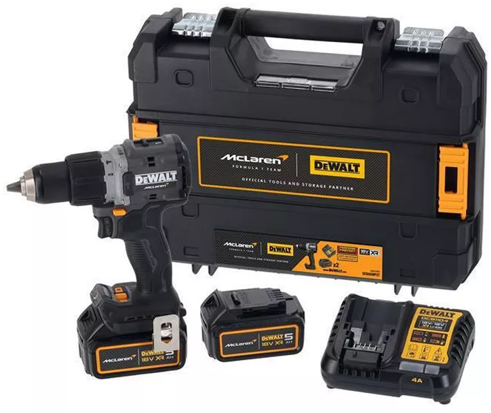 Masina de gaurit/insurubat cu percutie 18V 2 x 5.0Ah Li-Ion 90 Nm Dewalt - cel.ro