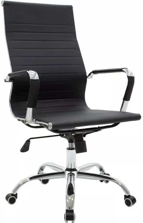 Scaun Directorial Wally Piele Ecologica Negru 277-000001 - cel.ro