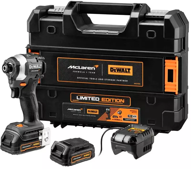 Masina de insurubat cu impact 18 V Li-Ion XR 2x5.0 Ah 205 Nm 1/4 DeWalt McLaren - cel.ro